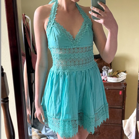 Charo Ruiz | Dresses | Charo Ruiz Marilyn Embroidered Lace Mini | Poshmark